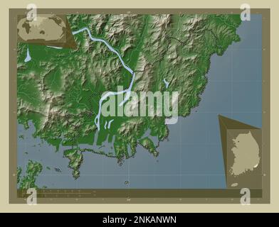 Map of Busan City in South Korea Stock Photo - Alamy