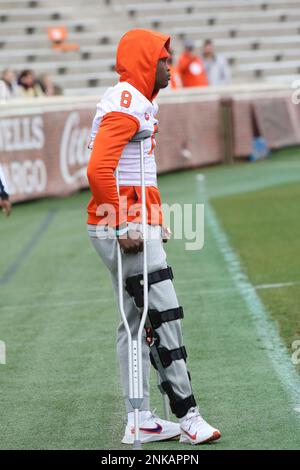 Clemson wide receiver Adam Randall (8) plays against Wake Forest during ...