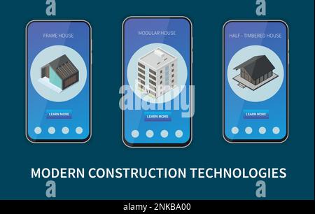 Modular frame building set with real estate mobile app templates ...