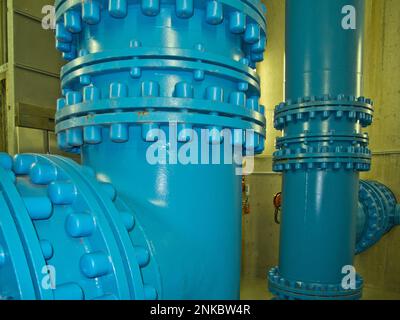 Water pipes of the Kleine Kinzig dam waterworks, Freudenstadt district ...