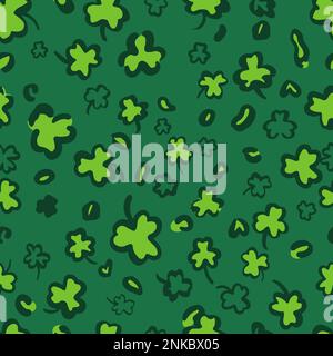 Shamrock clover leaf made of Leopard or jaguar print. Saint Patricks ...