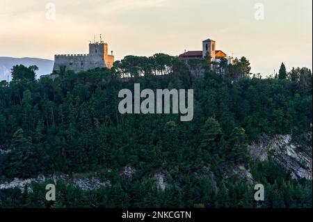 Fortress, Castle, Castello Monforte, Campobasso, Molise, Italy Stock ...