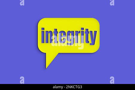 Ethics, honesty, integrity, respect - outline signpost with four arrows ...