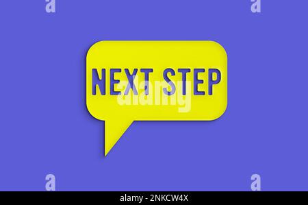Next step bubble Stock Photo - Alamy