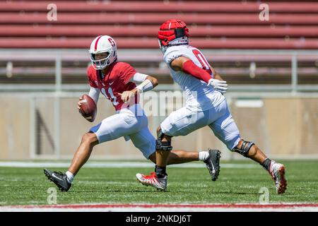 PALO ALTO, CA - APRIL 09: Stanford Cardinal safety Mitch Leigber (32 ...