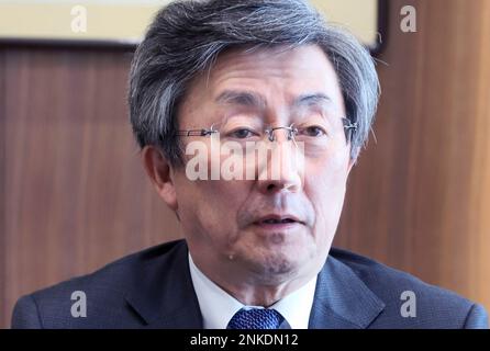 Yaskawa Electric Corporation President Hiroshi Ogasawara poses for ...