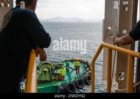 SUBIC BAY, Philippines (Aug. 13, 2022) - The Emory S. Land-class ...