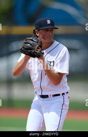 Detroit Tigers pitcher Reese Olson throws against the Minnesota Twins ...