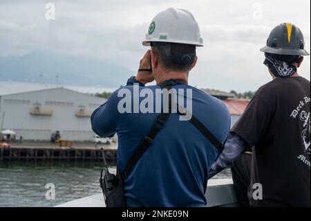 SUBIC BAY, Philippines (Aug. 13, 2022) - The Emory S. Land-class ...