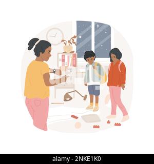 Careless behavior isolated cartoon vector illustration. Girl having bad ...