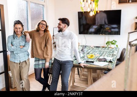 Business people having fun in office Stock Photo - Alamy
