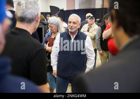 Founder, Chairman and CEO Tony Aquila talks to invited guests about the ...