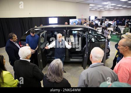 Founder, Chairman and CEO Tony Aquila talks to invited guests about the ...