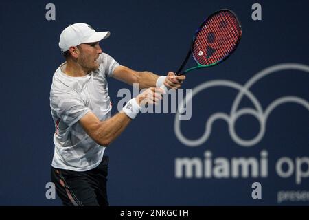 Mitchell Krueger of U.S.A. during the Miami Open Tennis tournament on ...