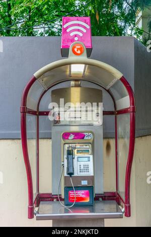 Telstra phone booth and smart payphone, now free to use, in Armidale in ...