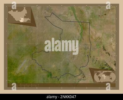 Central Equatoria, state of South Sudan. Open Street Map. Locations and ...