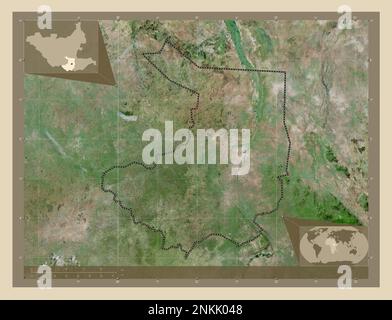 Central Equatoria, state of South Sudan. Open Street Map. Locations and ...