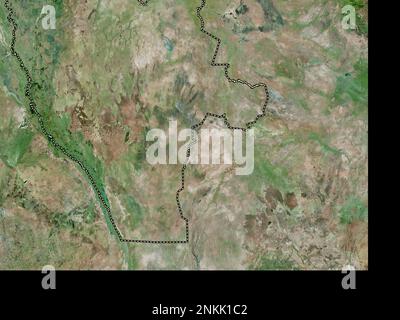 Jonglei, state of South Sudan. High resolution satellite map Stock ...