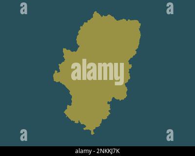 Aragon, autonomous community of Spain. Solid color shape. Locations and ...