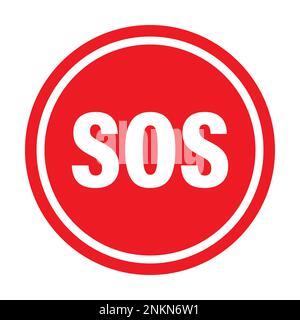 SOS distress signal icon vector for graphic design, logo, website ...