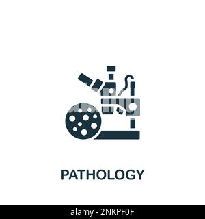 Pathology icon. Monochrome simple sign from medical speialist ...