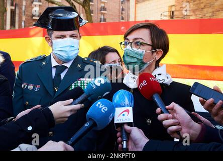 The colonel, Antonio Jesus Orantos (c), in the act of his inauguration ...