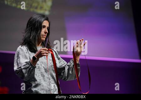 The vice-president of the Fernando Buesa Blanco Foundation and daughter ...
