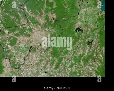 Vavuniya, district of Sri Lanka. High resolution satellite map ...