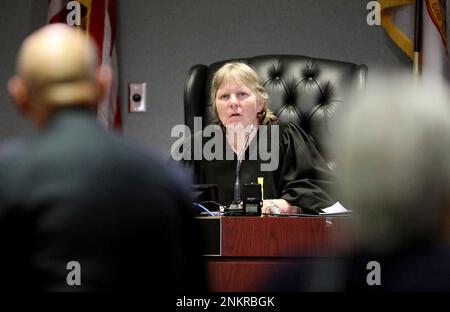 Circuit Court Judge Susan Barthle listens during Curtis Reeves' hearing ...