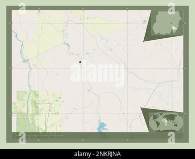 Sennar, state of Sudan. Open Street Map Stock Photo - Alamy