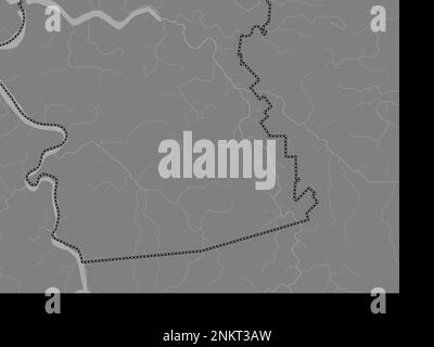 Commewijne, district of Suriname. Elevation map colored in wiki style ...