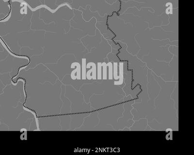 Commewijne, district of Suriname. Elevation map colored in wiki style ...