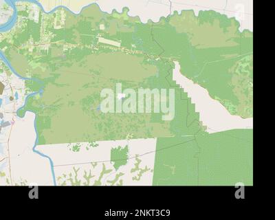 Commewijne, district of Suriname. Open Street Map. Locations of major ...