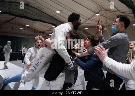 PROVIDENCE, RI - FEBRUARY 13: Columbia Lions sabre fencer Christopher ...