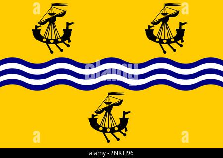 Flag of the Outer Hebrides Stock Photo - Alamy