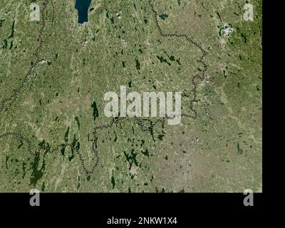 Jonkoping, county of Sweden. High resolution satellite map. Locations ...