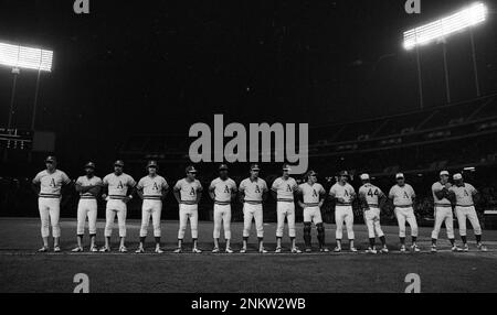 The 1975 Oakland A's home opener included pre-game festivities with A's ...