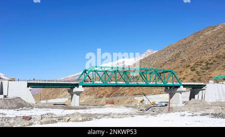 View of Atal Tunnel, Longest Tunnel of India 9.1KM Length, Rohtang Pass, Sissu, Himachal Pradesh ...