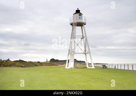 east cote lighthouse at silloth on the west cumbrian coast Stock Photo ...