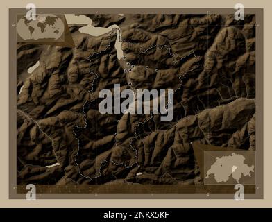 Map of Uri in Switzerland Stock Photo - Alamy