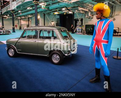 George Harrisons Classic Mini Cooper Classic Car Show London Stock ...