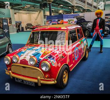 George Harrisons Classic Mini Cooper Classic Car Show London Stock ...