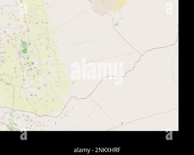 As Suwayda', province of Syria. Open Street Map. Locations and names of ...