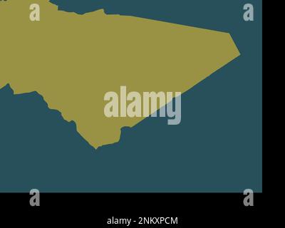 Shape of Rif Dimashq, province of Syria, with its capital isolated on ...
