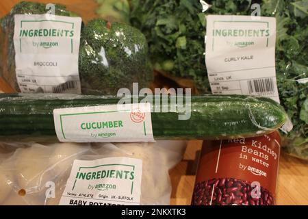 Cucumber from Amazon Fresh, Amazon's grocery delivery line. Amazon is ...