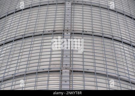 Barrel vault skylight screen fall protection guard installed on a ...