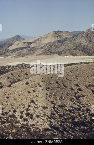 Tailings piles at the Castle Dome Mine, Arizona, are remnants of ...