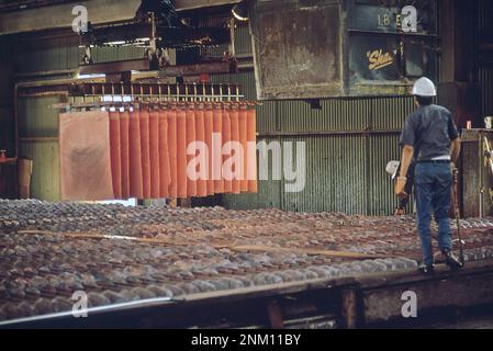 1970s America: Inspiration Consolidated Copper co.'s mines and smelter ...