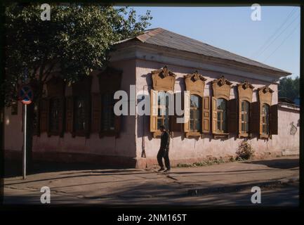 Ovsiankin house (late 19th century), Ulan-Ude, Russia; 2000 Stock Photo ...