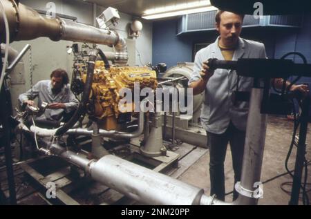 1970s America: Evaluation and development control room at EPA's Ann ...